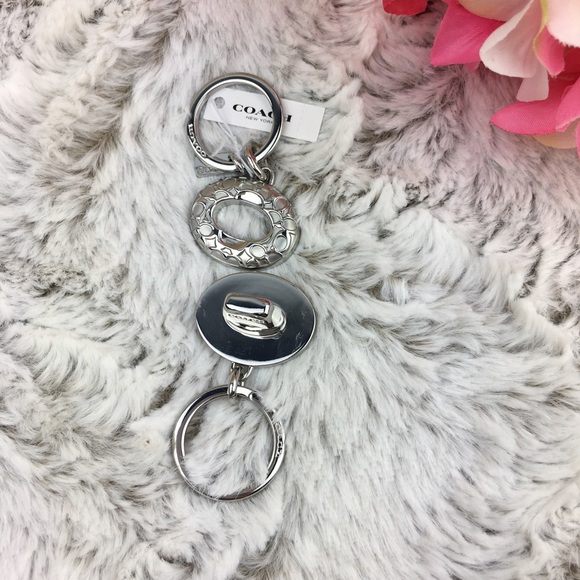 Coach | Accessories | Coach Signature Turnlock Valet Key Ring | Poshmark